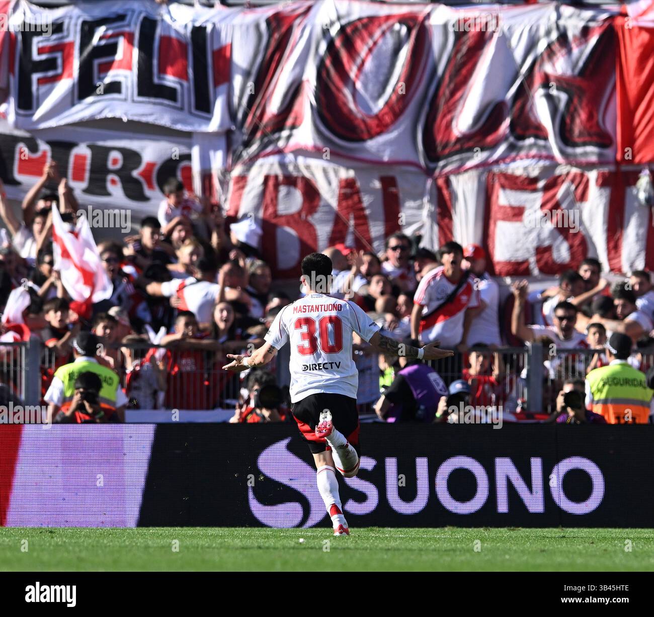 BUENOS AIRES, ARGENTINA - APRIL 27: Franco Mastantuono during the Torneo Apertura Betano 2025 ...