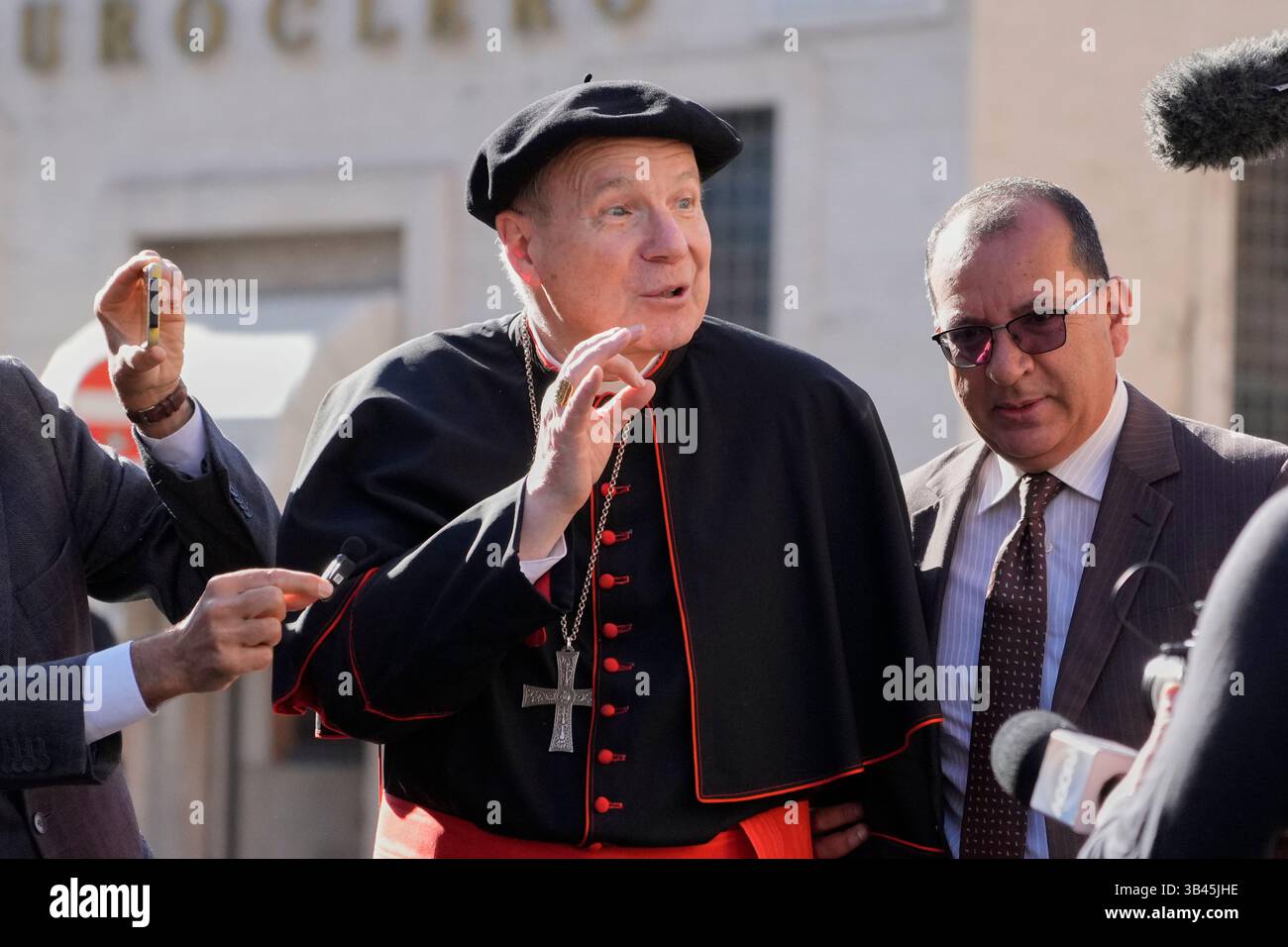 Austrian Cardinal Christoph Schönborn arrives for a college of ...