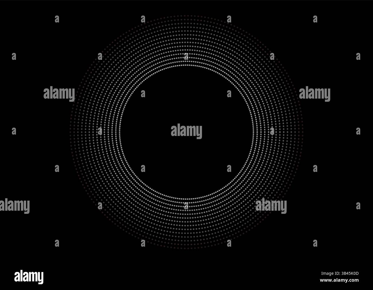 Vector Round Dot Pattern Frame And Background With Gradation Effect And ...