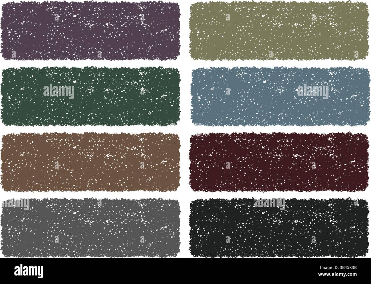 Vector Crayon Texture Background Set Isolated On A White Background ...