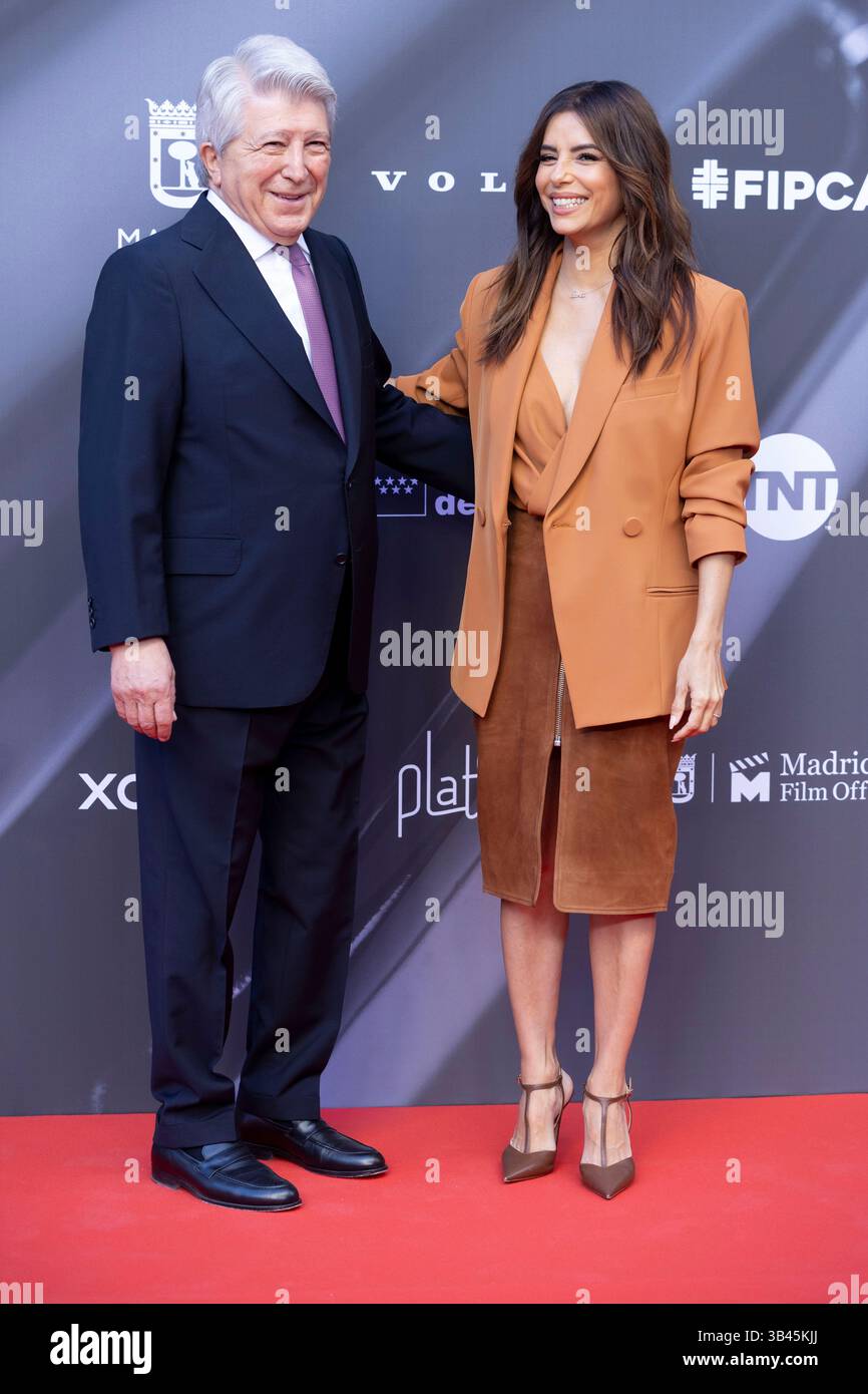 Madrid, Spain. 26th Apr, 2025. Enrique Cerezo and actress Eva Longoria ...
