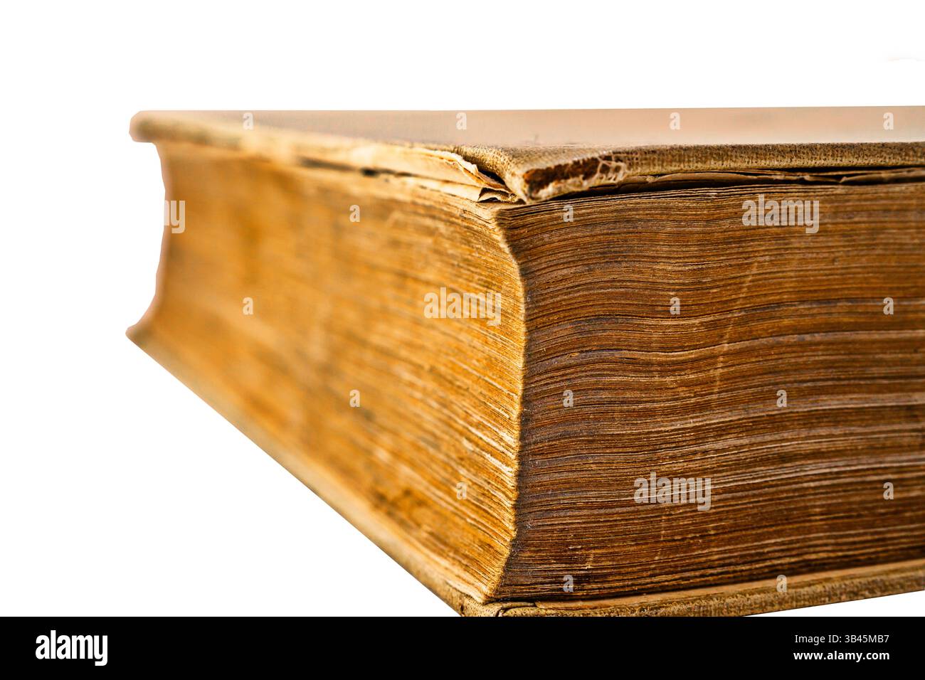 Old book isolated on a transparent background. Old damaged book close ...