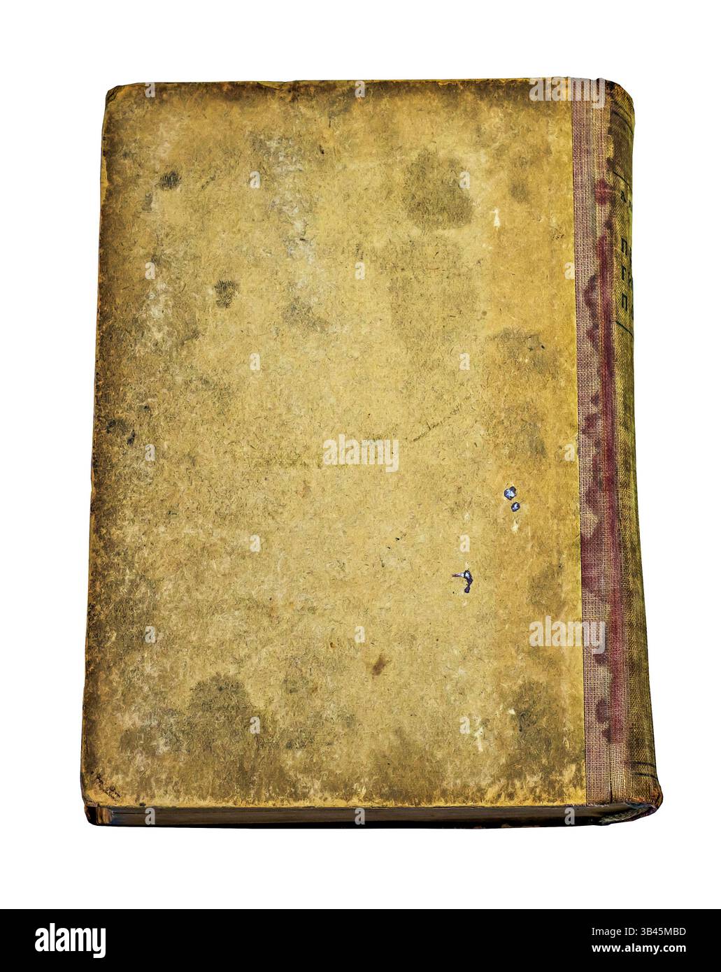 Old book isolated on a transparent background. Old damaged book close ...