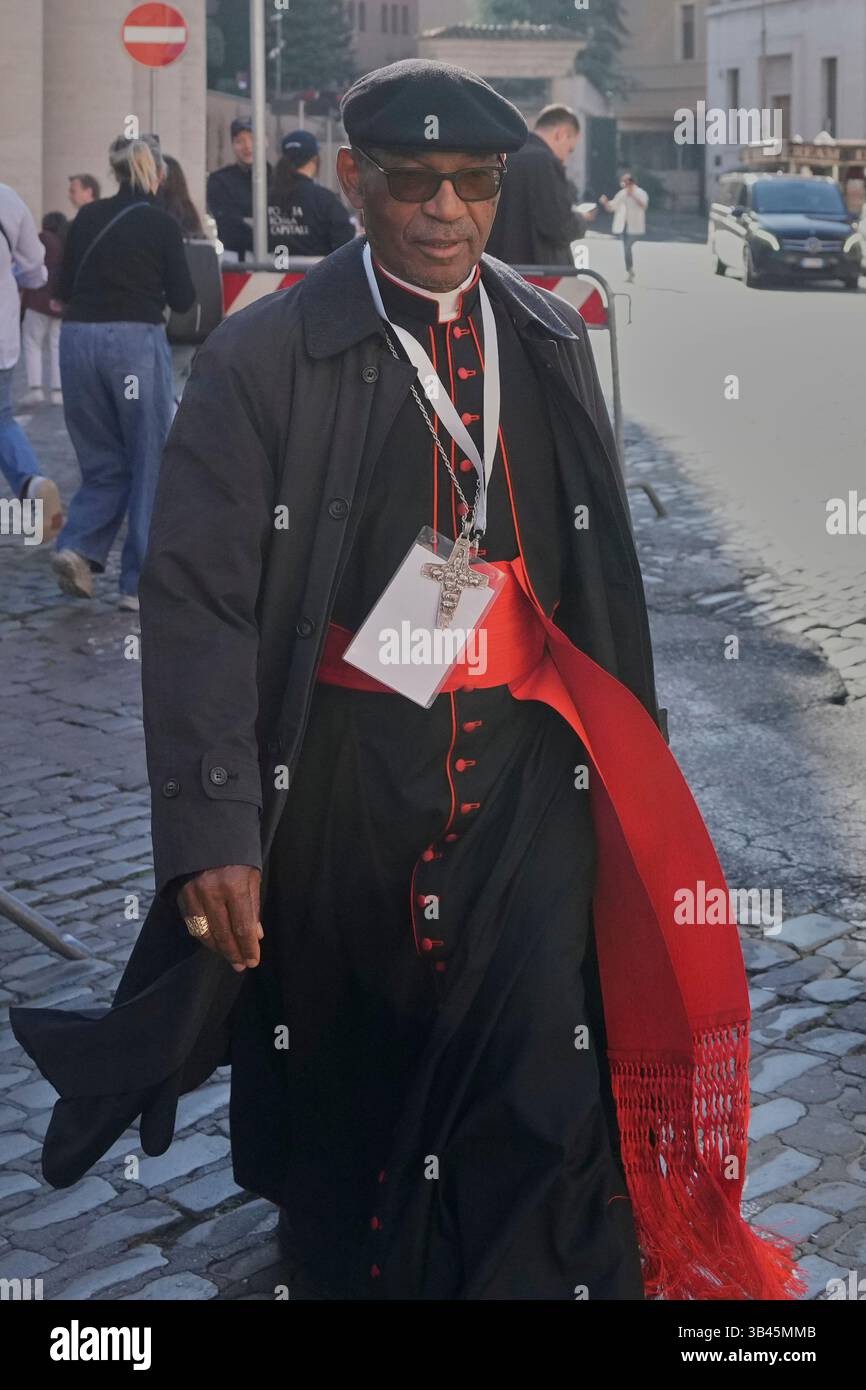 Cardinal Arlindo Gomes Furtado, of Cape Verde, arrives for a college of ...
