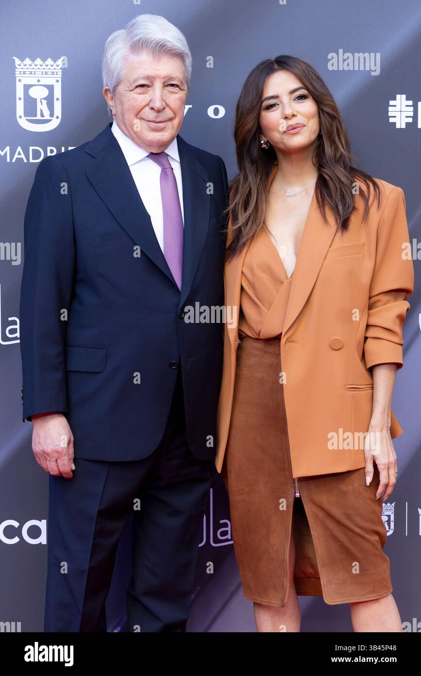 Madrid, Spain. 26th Apr, 2025. Enrique Cerezo and actress Eva Longoria ...