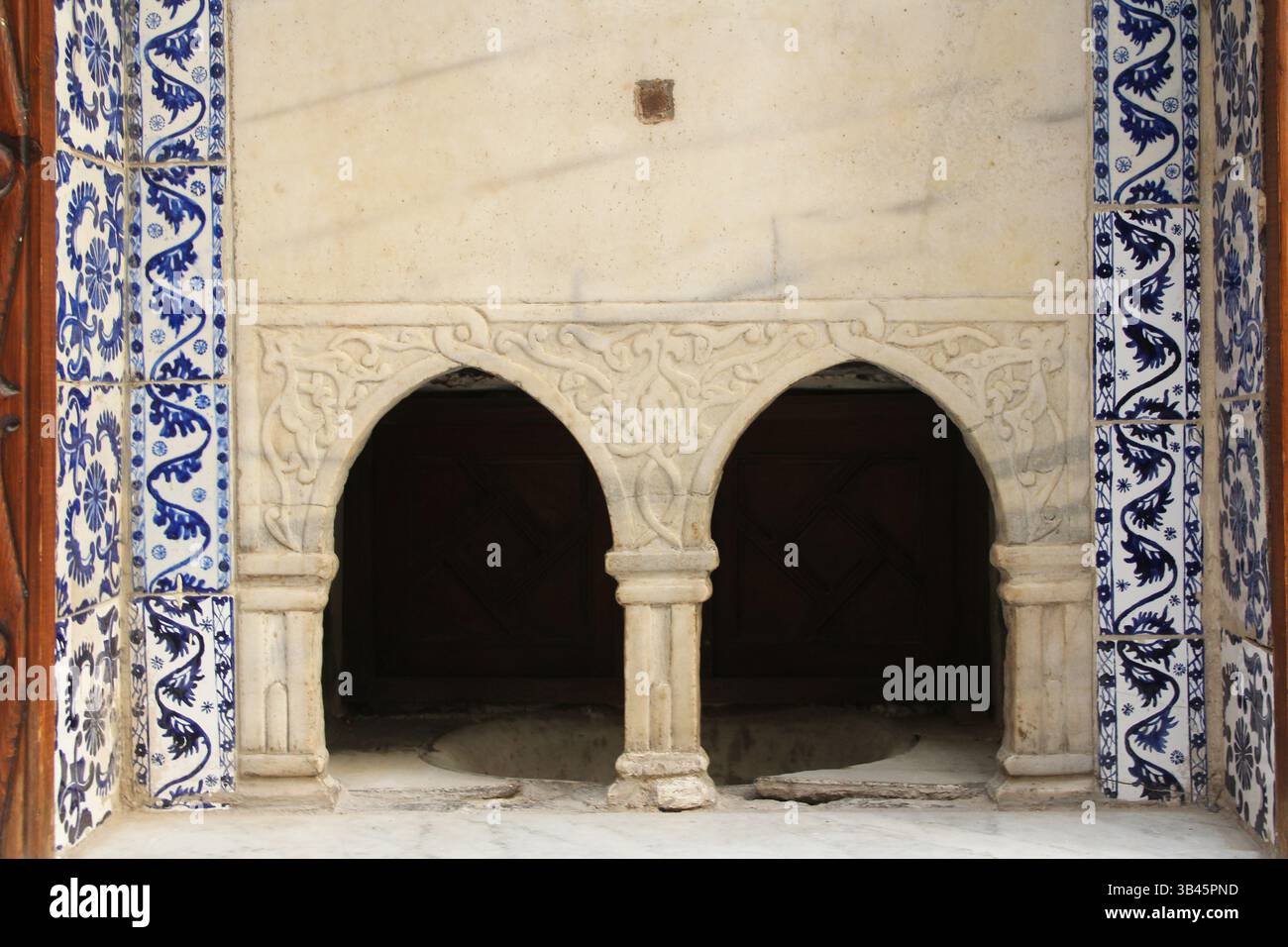 Two small windows in the courtyard of Saint Virgin Mary's Coptic ...