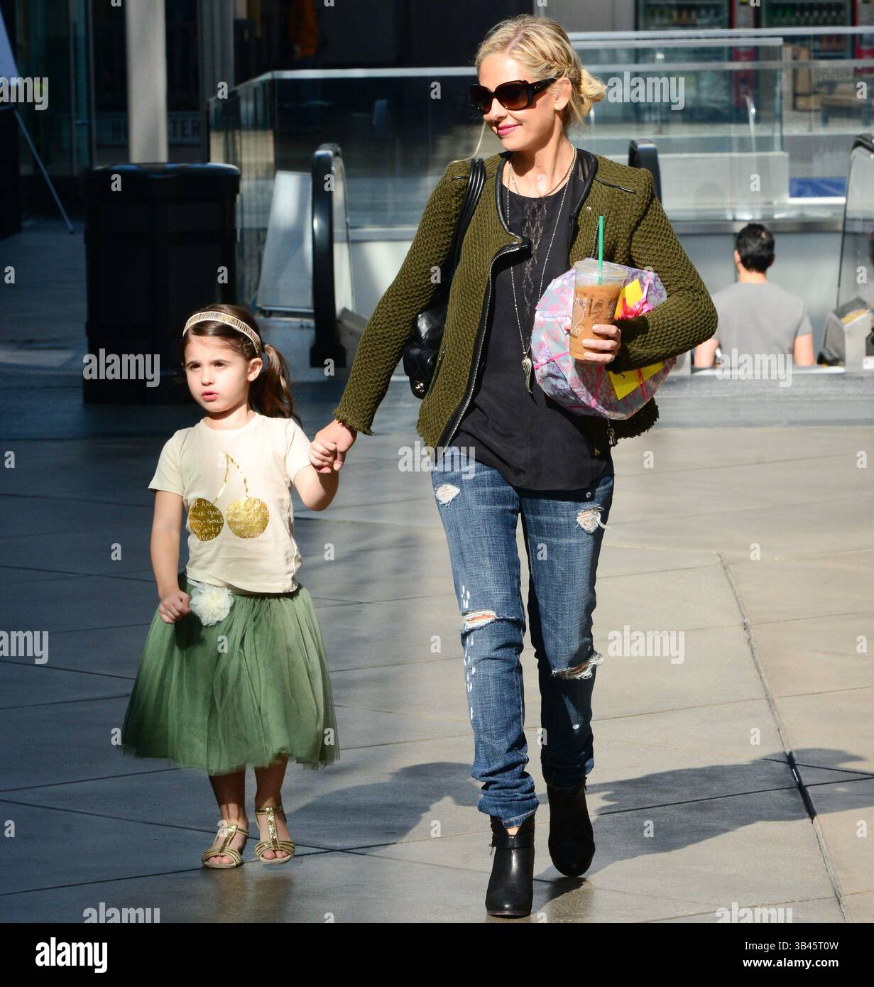 Sarah Michelle Gellar out and about with her daughter Charlotte Grace ...
