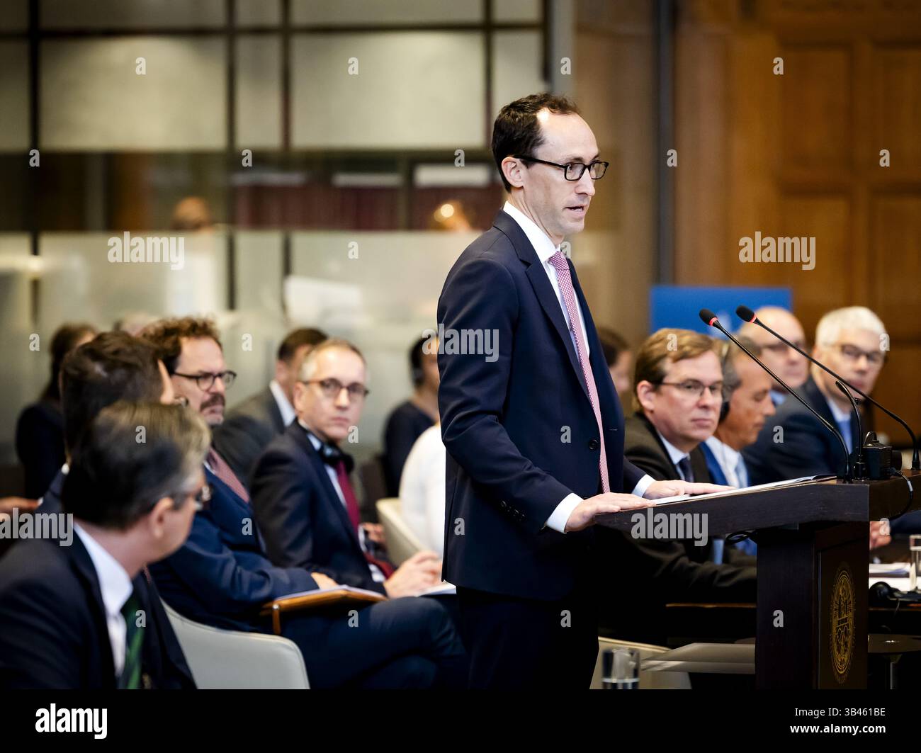 THE HAGUE - Joshua B. Simmons of the United States during the third day ...