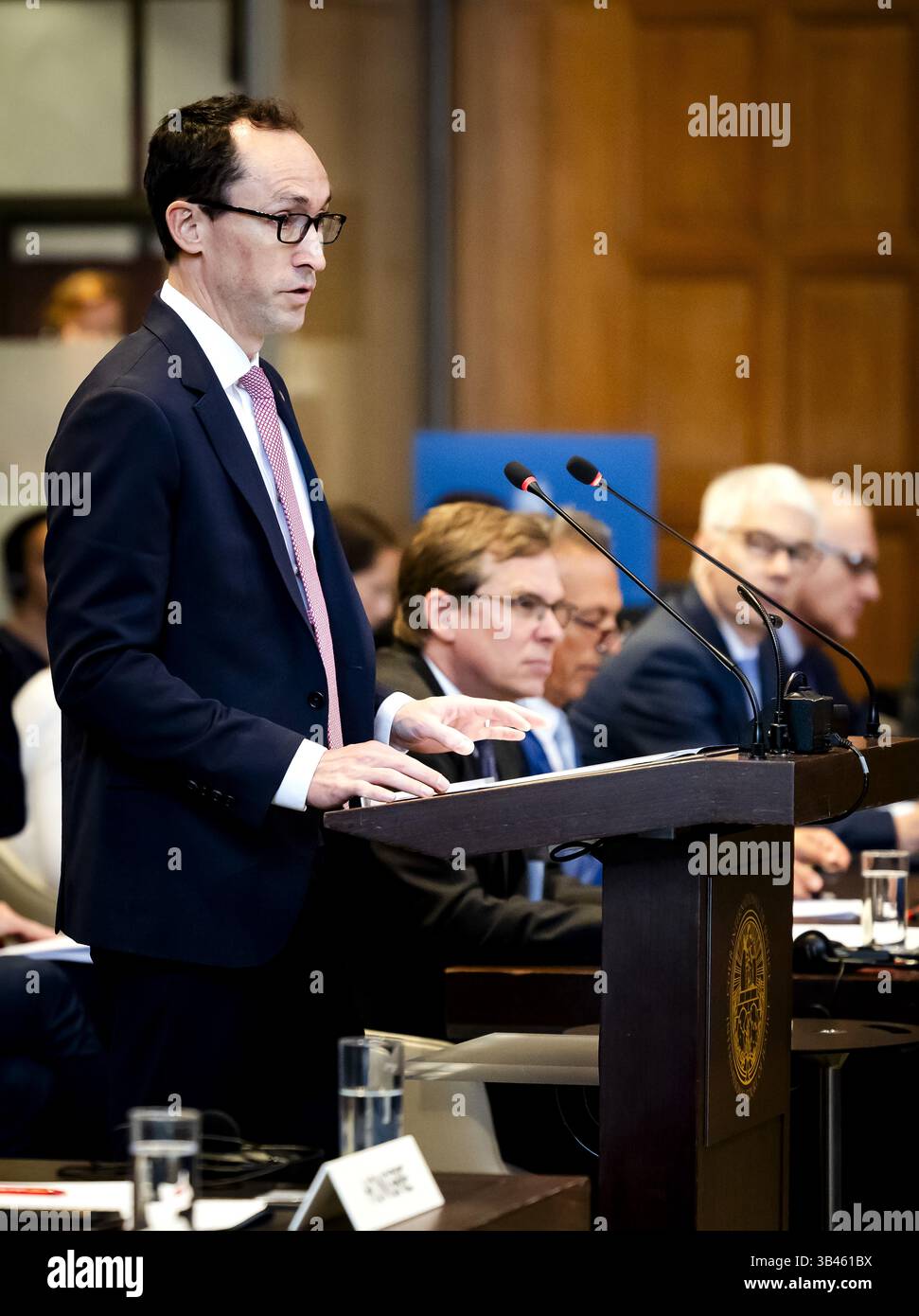 THE HAGUE - Joshua B. Simmons of the United States during the third day ...