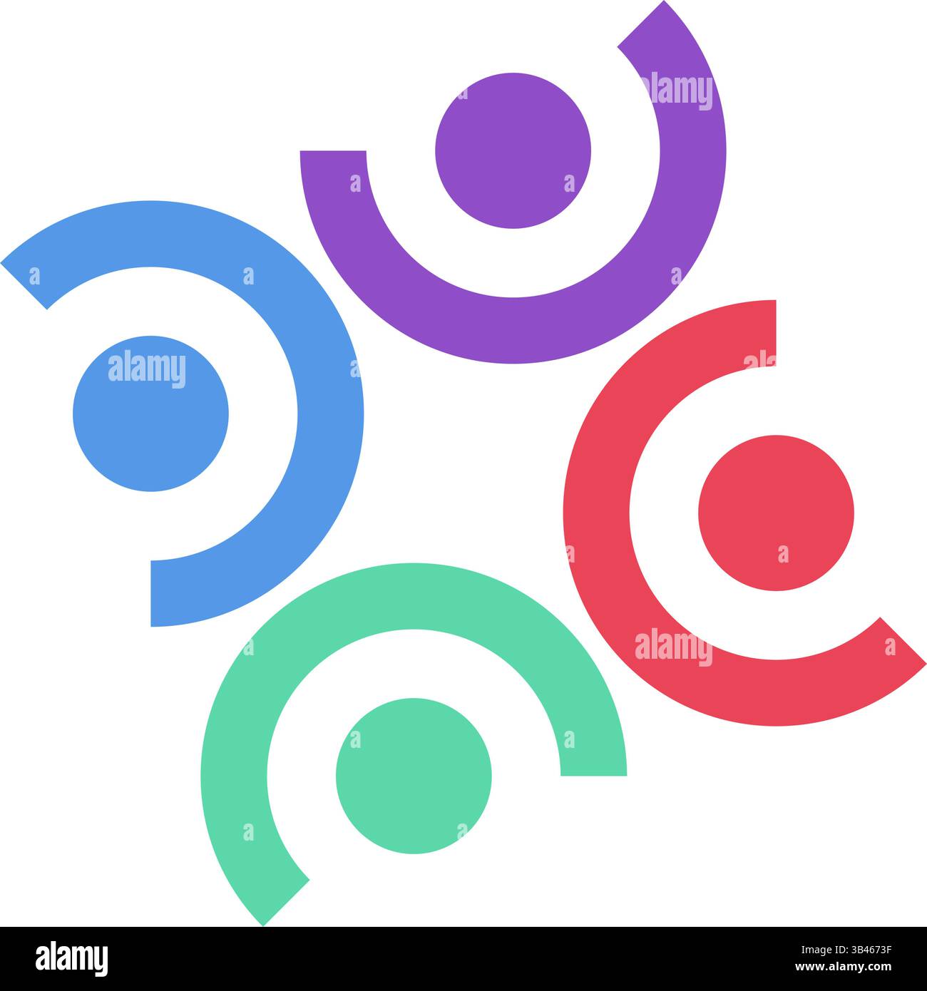 Community logo design Stock Vector Images - Alamy