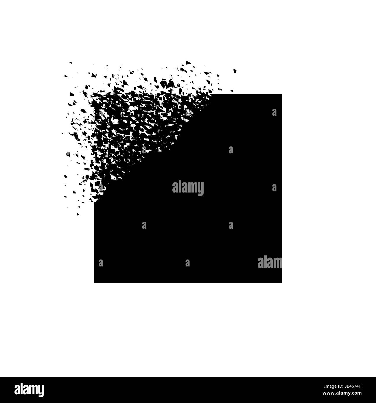 Abstract dissolving square Stock Vector Images - Alamy
