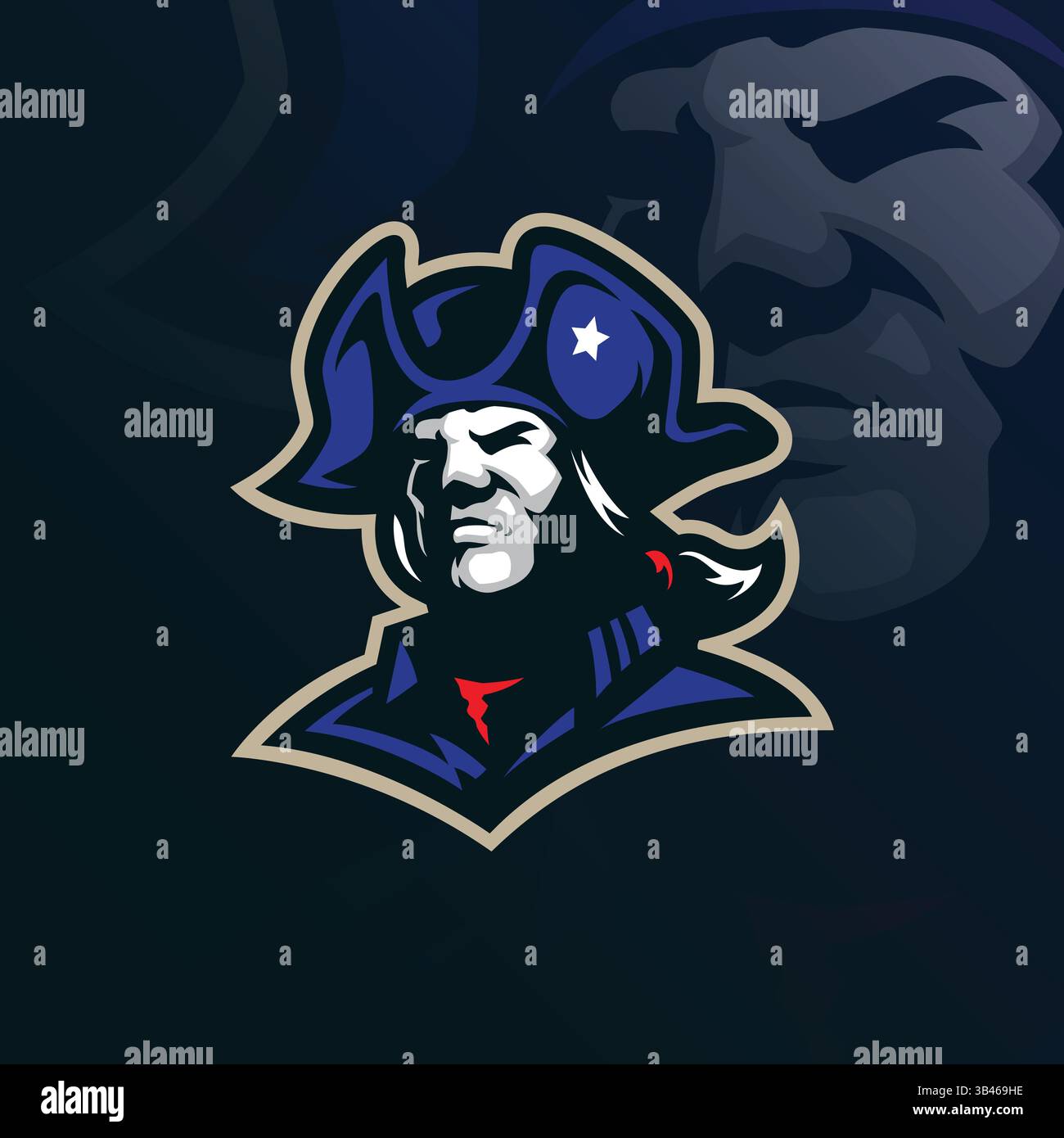 Patriot mascot logo design vector with modern illustration concept ...