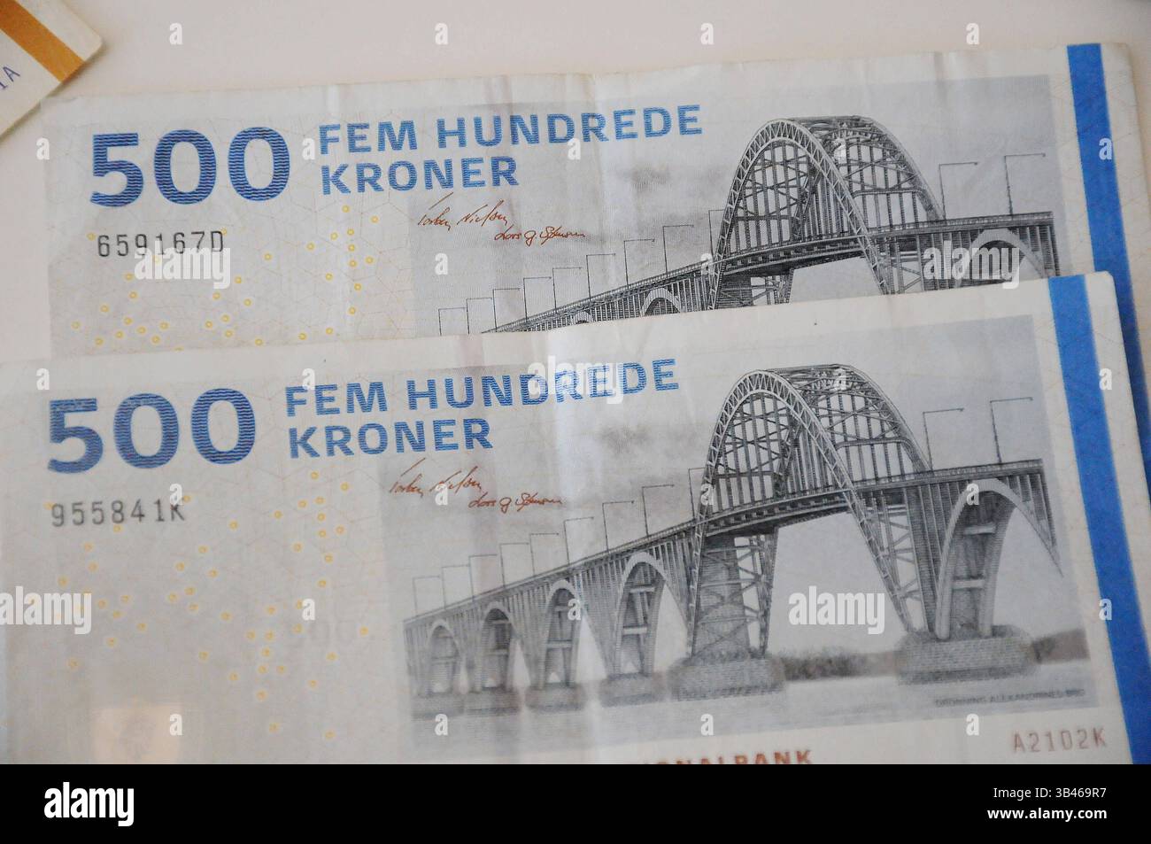 Copenhagen/ Denmark/30 APRIL 2025/Danish kroner notes and coins danish ...