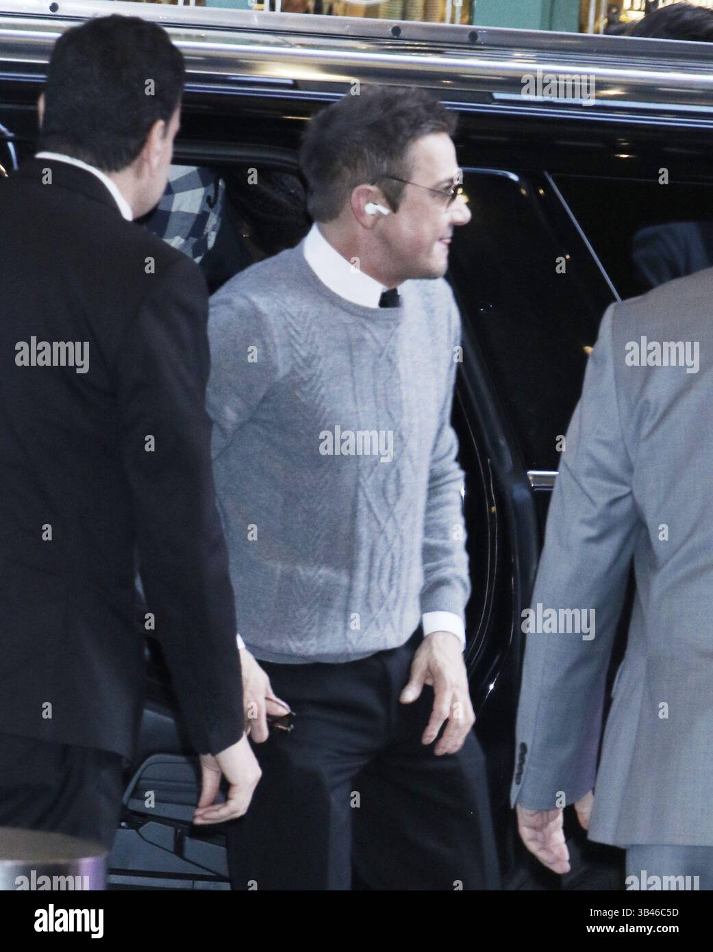 New York, NY, USA. 29th Apr, 2025. Jeremy Renner seen at CBS Mornings ...