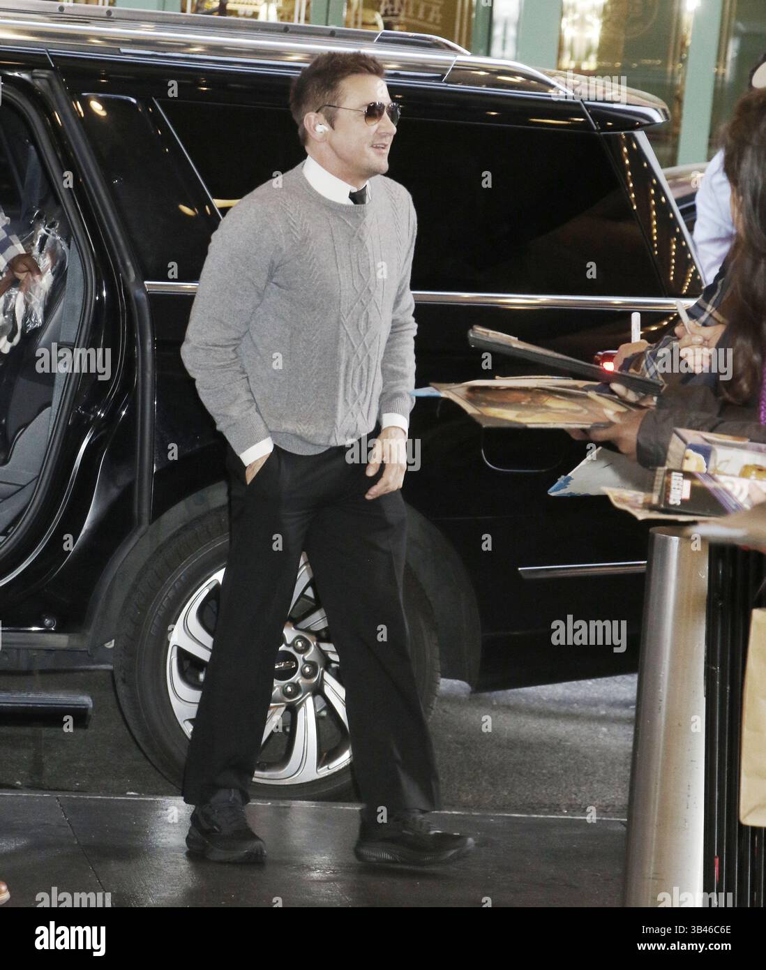 New York, NY, USA. 29th Apr, 2025. Jeremy Renner seen at CBS Mornings ...