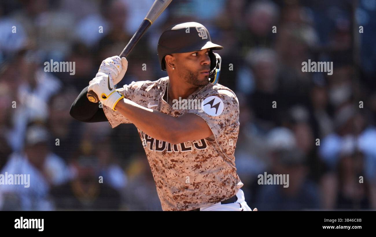 San Diego Padres' Xander Bogaerts batting during the ninth inning of a ...