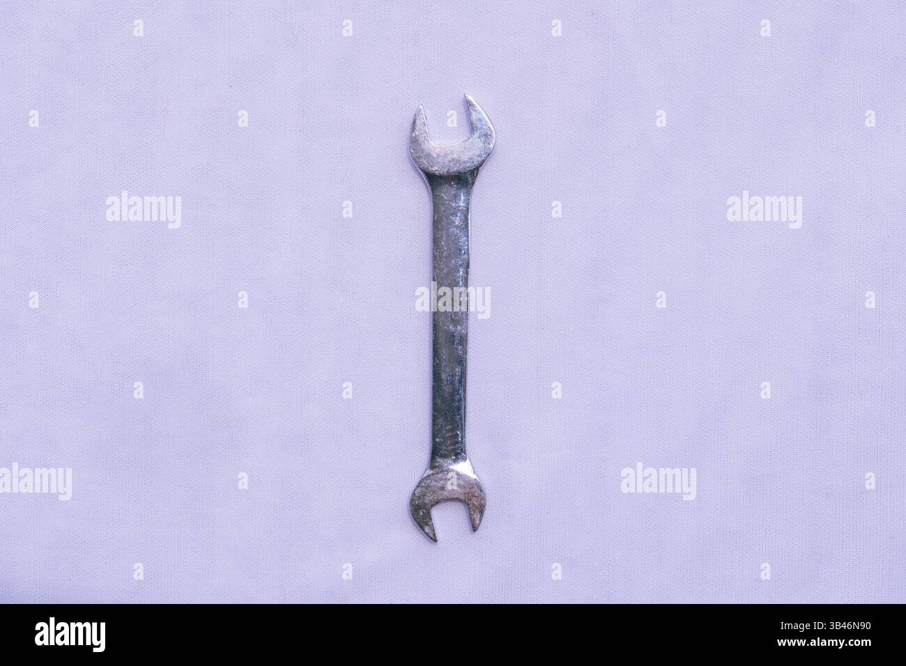 Wrench Spanner Tool in white background Stock Photo - Alamy