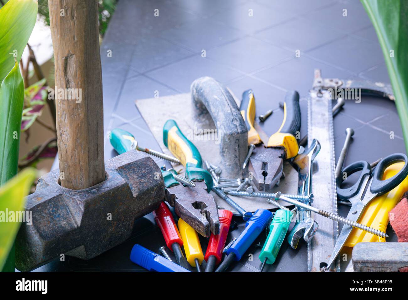 International Workers Day Labour Day May 1 Concept with Tools Hardware ...
