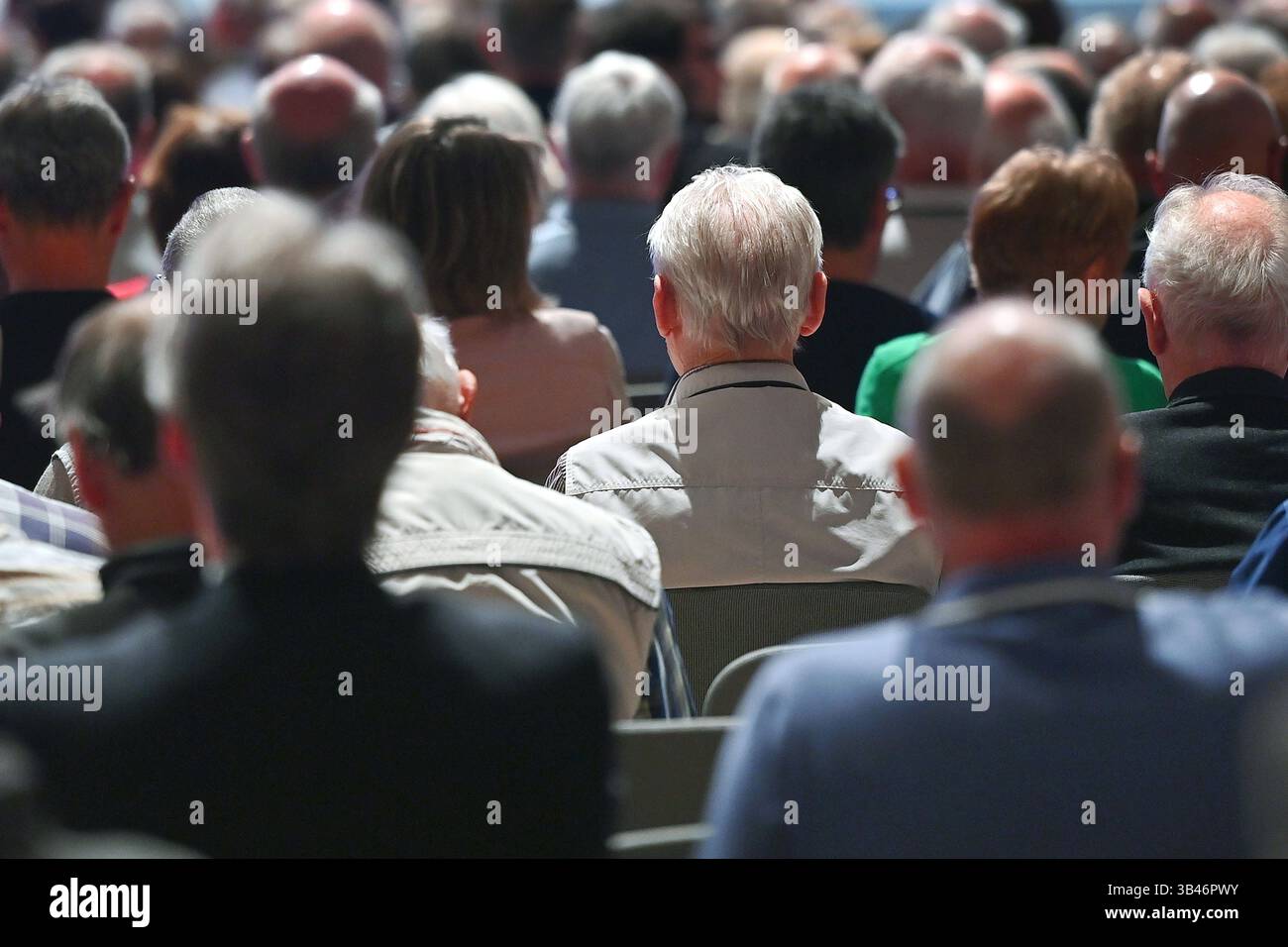 Themenfoto:Rentner,Hinterkoepfe alter Menschen.Graue Haare. *** theme ...