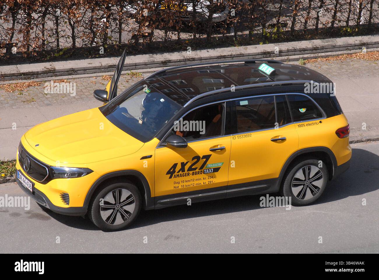Kastrup/Copenhagen/ Denmark/30 APRIL 2025/Danish taxi and mercedes ...