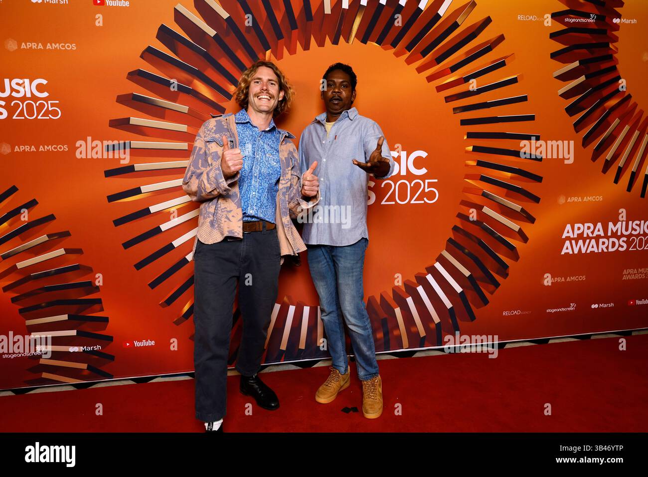 Melbourne, Australia. 30th Apr, 2025. Roy Kellaway and Theo Dimathaya ...