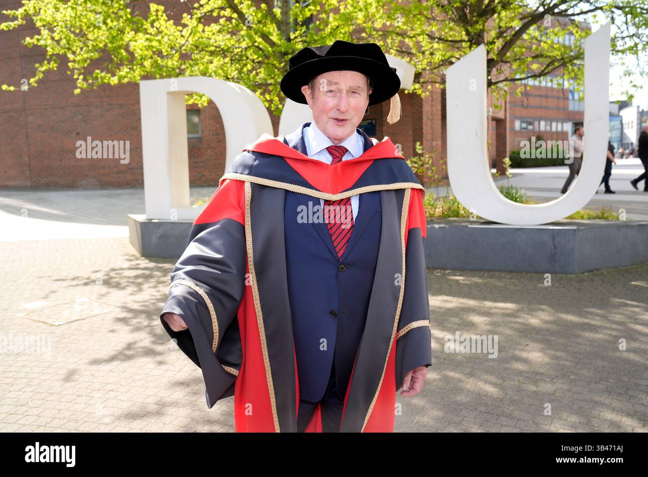 Former Taoiseach Enda Kenny arrives at Dublin City University (DCU ...