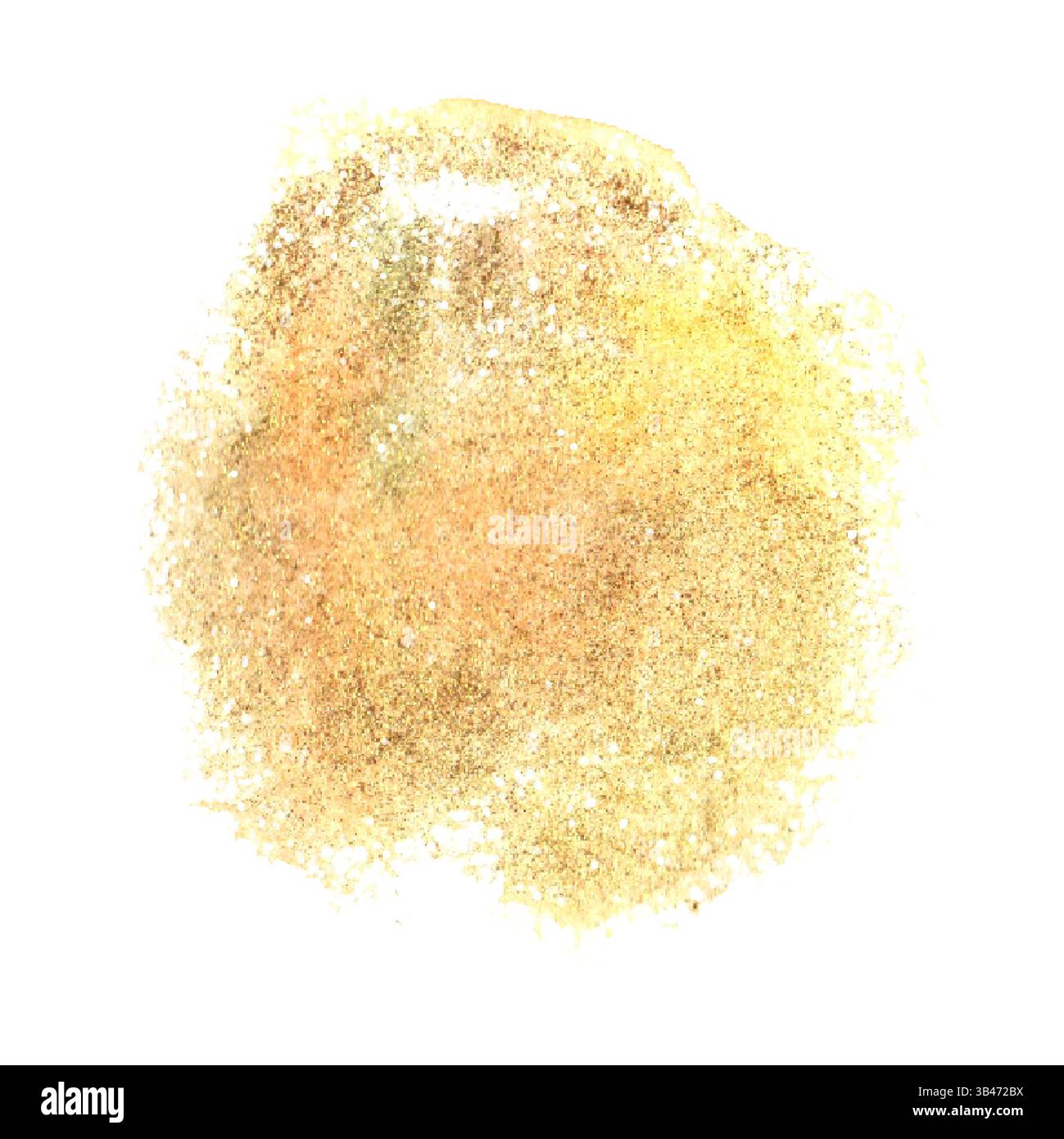 Gold stain and splashes in vibrant collection. Shiny gold spot element ...