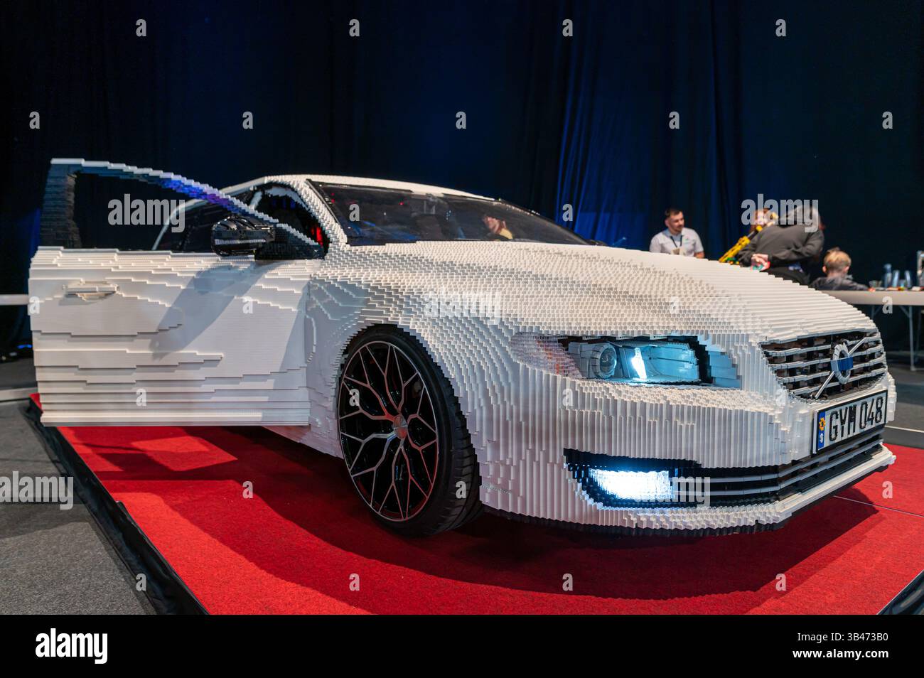 Riga, Latvia - April 25, 2025: Life-sized car model constructed from ...