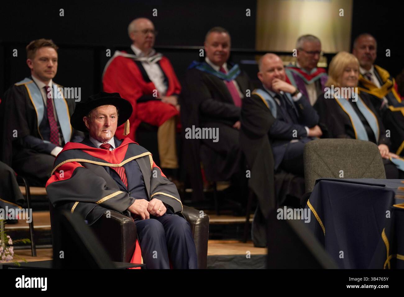Former Taoiseach Enda Kenny onstage at an awards ceremony at Dublin ...