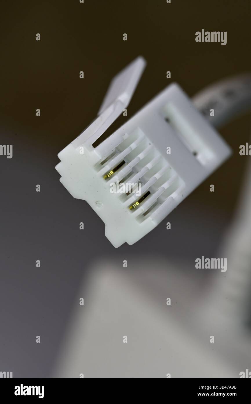 British Telecom standard phone plug 431A, with two wire connection for ...