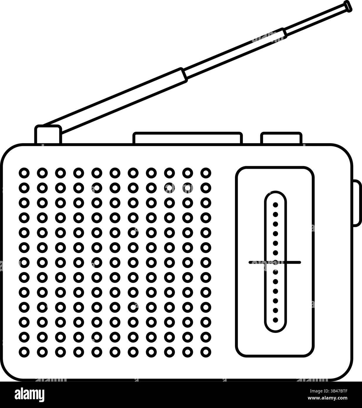 Portable radio receiver outline icon symbol Stock Vector Image & Art ...