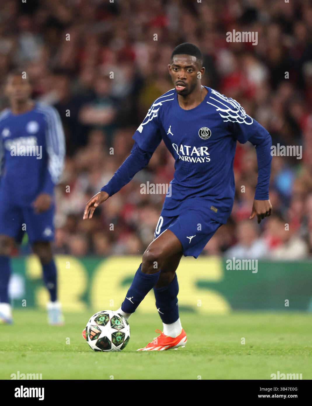 London, UK. 29th Apr, 2025. Ousmane Dembele (PSG) at the Arsenal v ...
