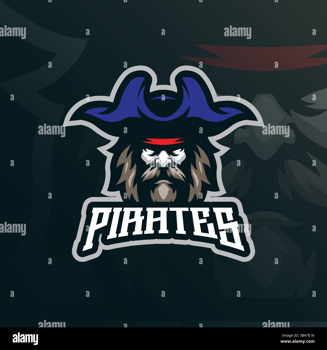 Pirates mascot logo design vector with modern illustration concept ...