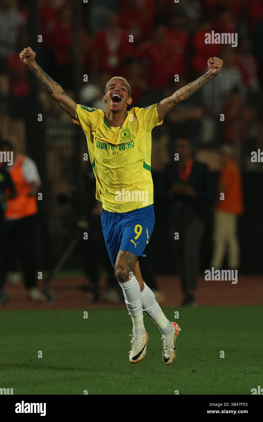 Egypt, CAIRO 25 April 2025: Arthur Sales of Mamelodi Sundowns ...