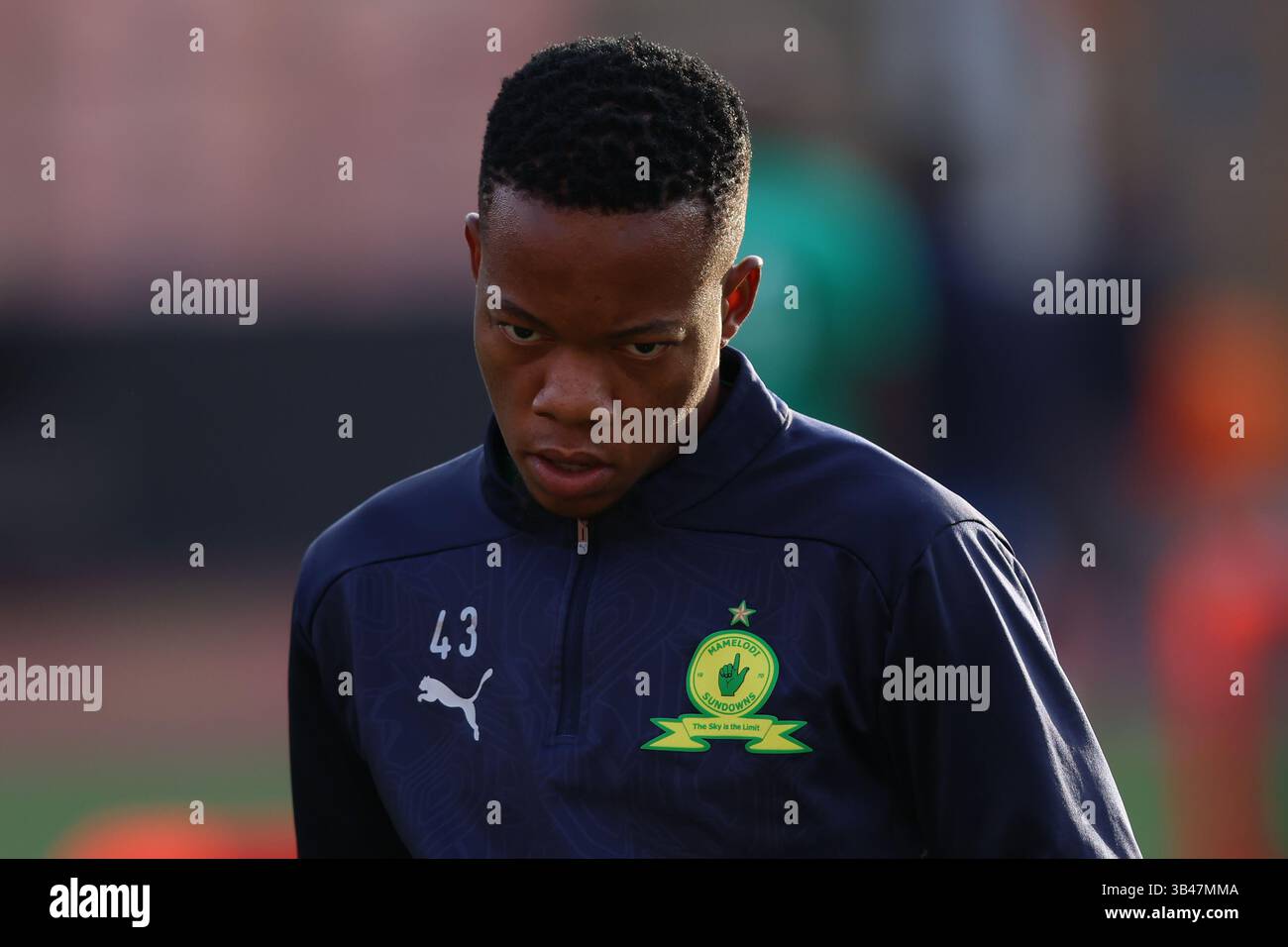 Egypt, CAIRO 25 April 2025: Sphelele Mkhulise of Mamelodi Sundowns ...