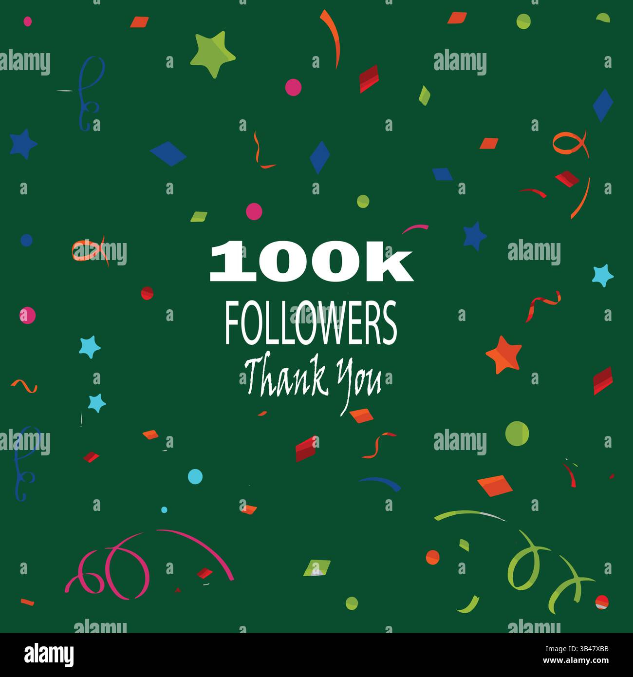100k celebration Stock Vector Images - Alamy
