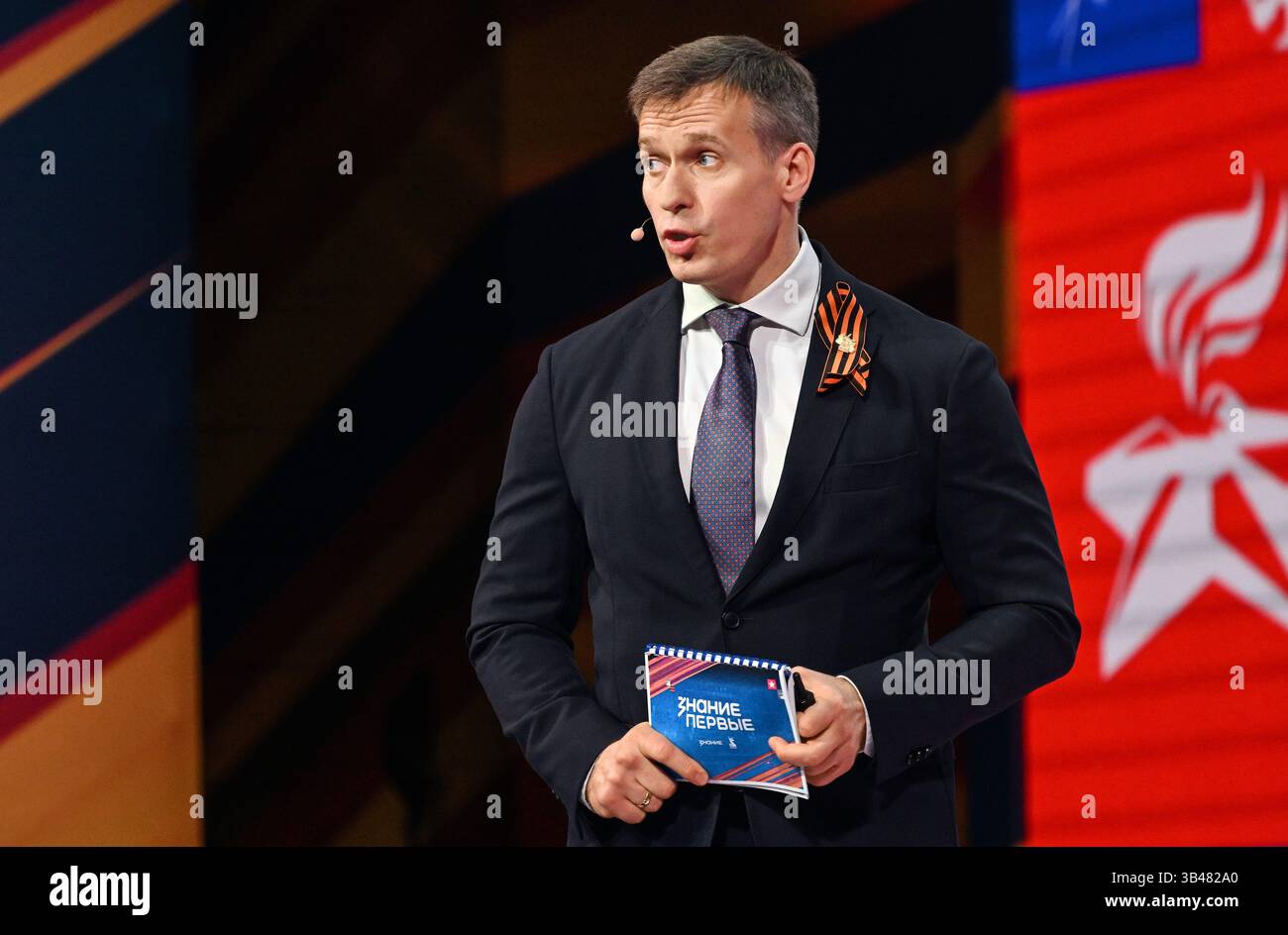 Moscow, Russia. 29th Apr, 2025. CEO, Chairman of the Board of Russian Post JSC Mikhail Volkov ...