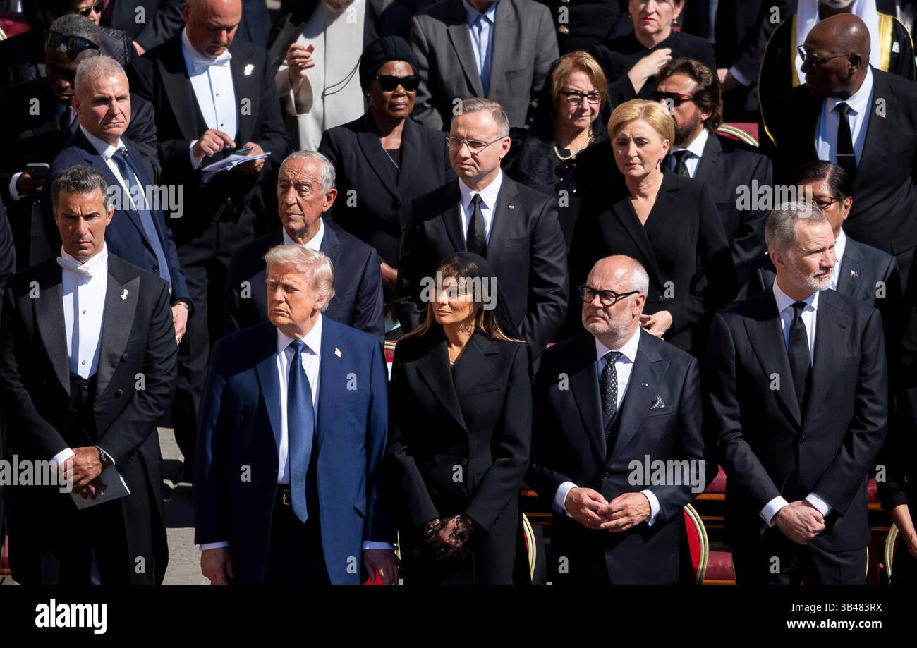 THE VATICAN, ROME, ITALY - 26 April 2025 - US President Donald Trump ...