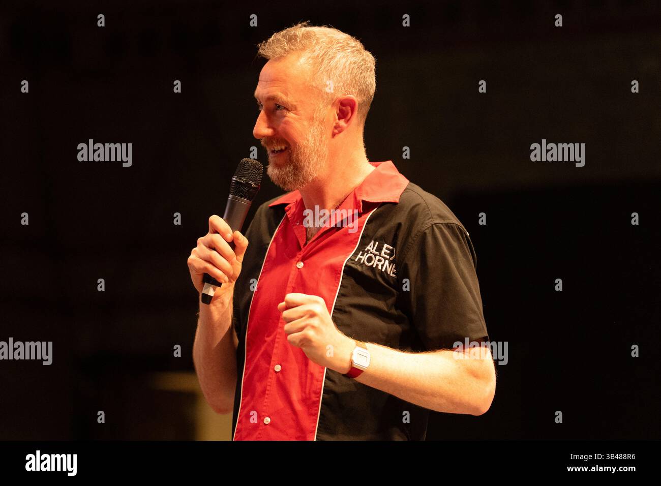 Cambridge, UK, 28 April, 2025. Alex Horne and The Horne Section in ...