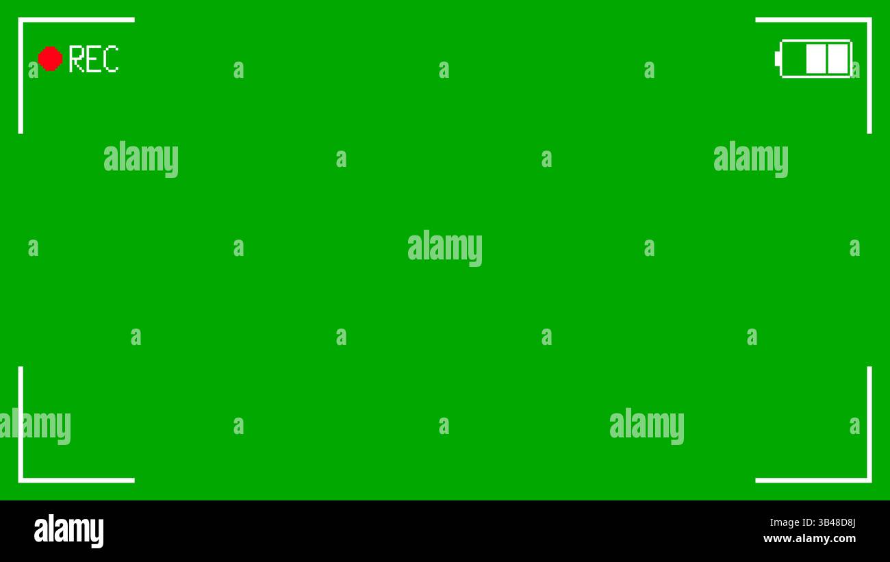Focusing screen of the camera in pixel style. Viewfinder camera ...
