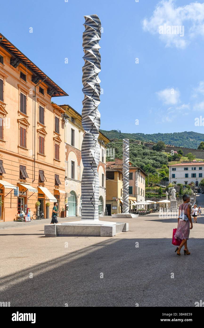 Art installation "Infinity Columns" by Park Eun Sun, in Piazza Duomo ...
