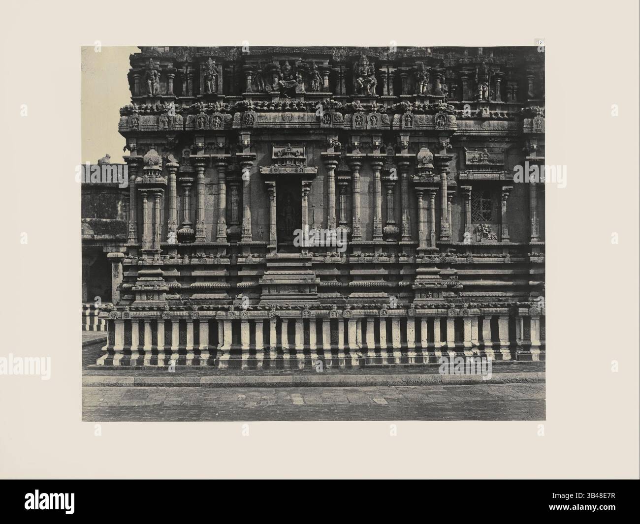 Captain Linnaeus Tripe - Tanjore. Great Pagoda. South Facade of Small ...