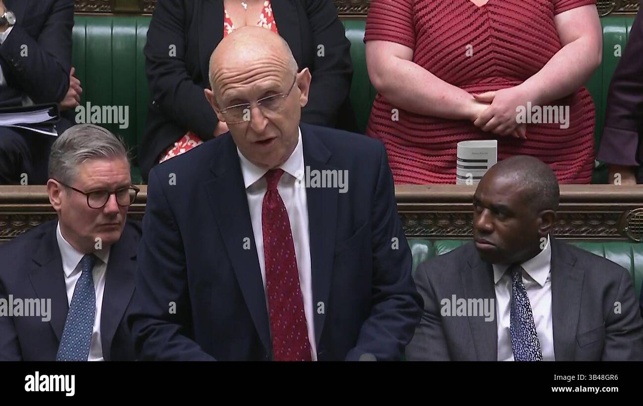 Screengrab of Defence Secretary John Healy speaking during Prime ...