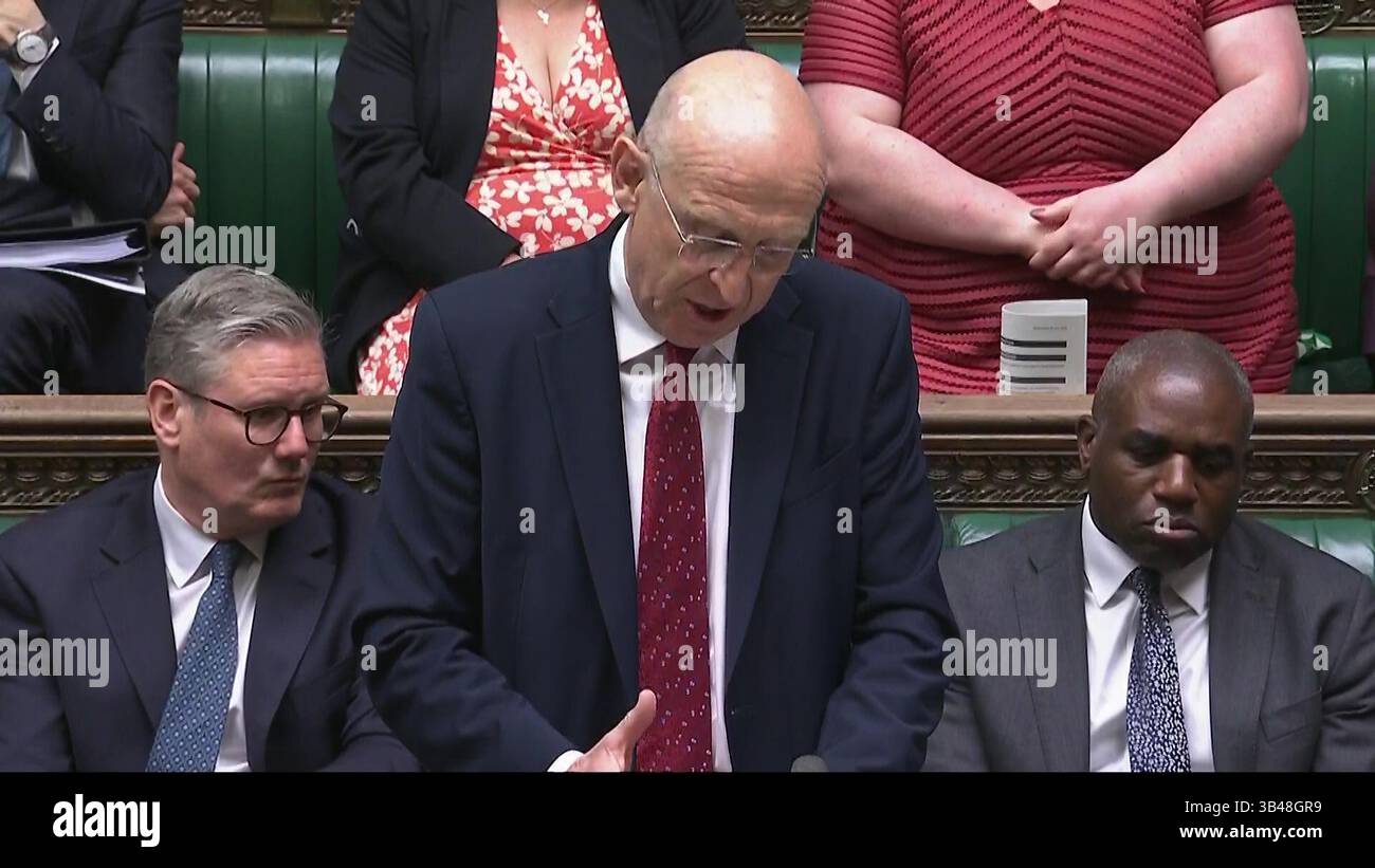 Screengrab of Defence Secretary John Healy speaking during Prime ...