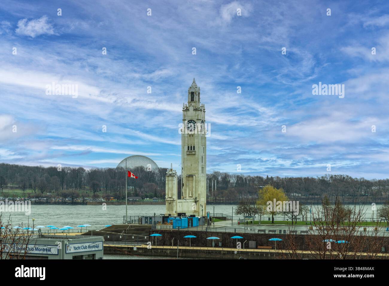 Port of Montreal Clock Tower - views Stock Photo - Alamy