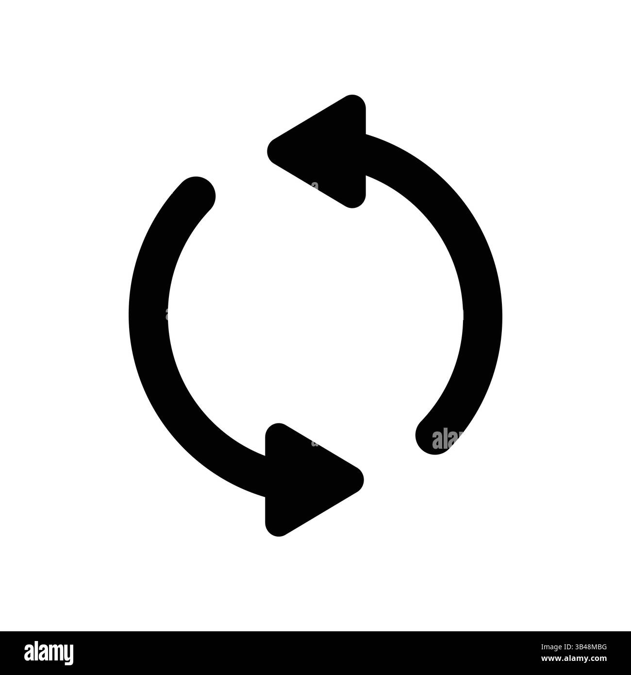 Reset icon black line Cut Out Stock Images & Pictures - Alamy