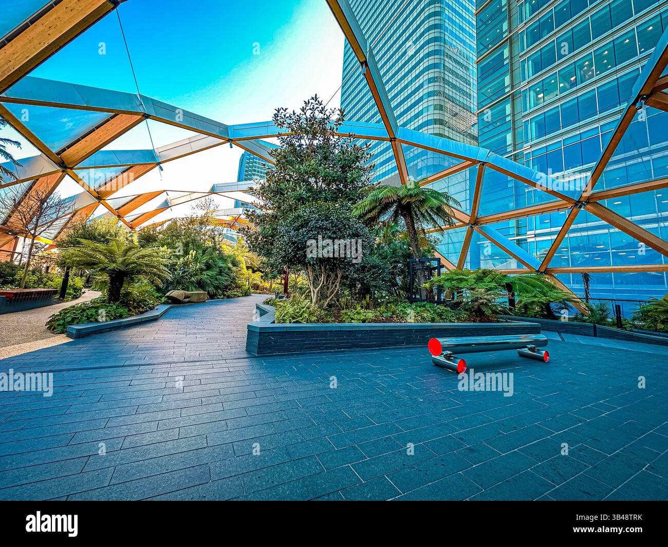 Inside a botanical garden with exotic plants Stock Photo - Alamy