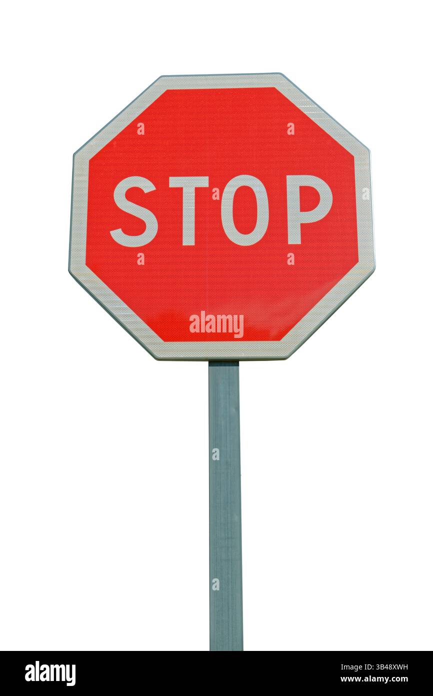 International road stop sign Stock Photo - Alamy