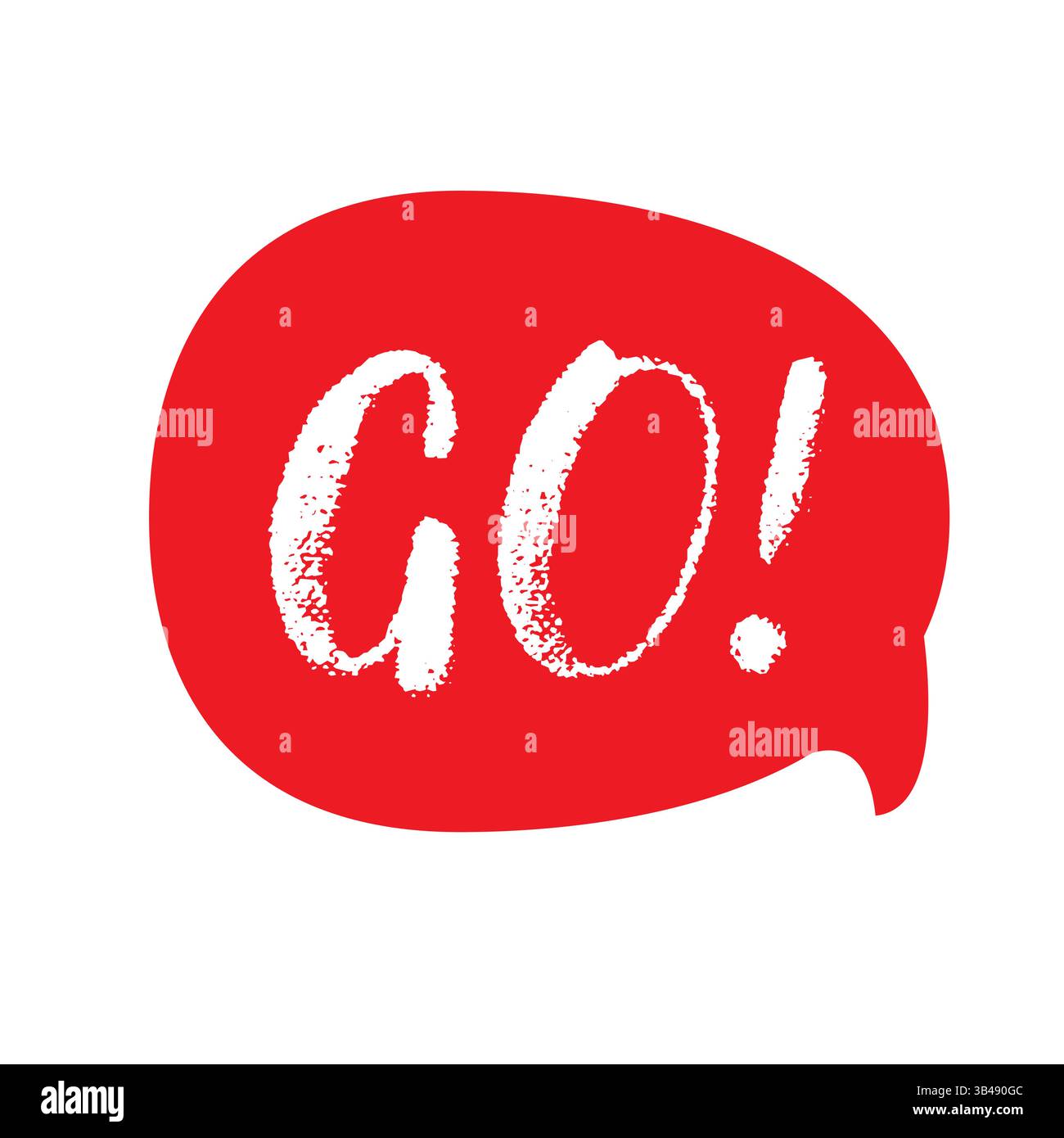 Go message bubble red sign vector Stock Vector Image & Art - Alamy