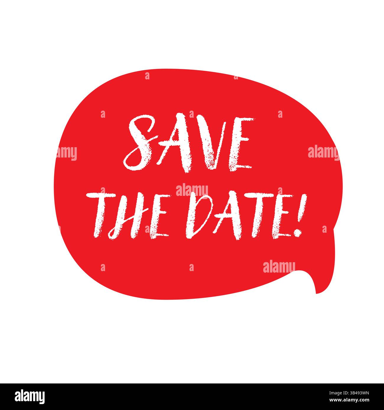 Save the Date message bubble vector Stock Vector Image & Art - Alamy